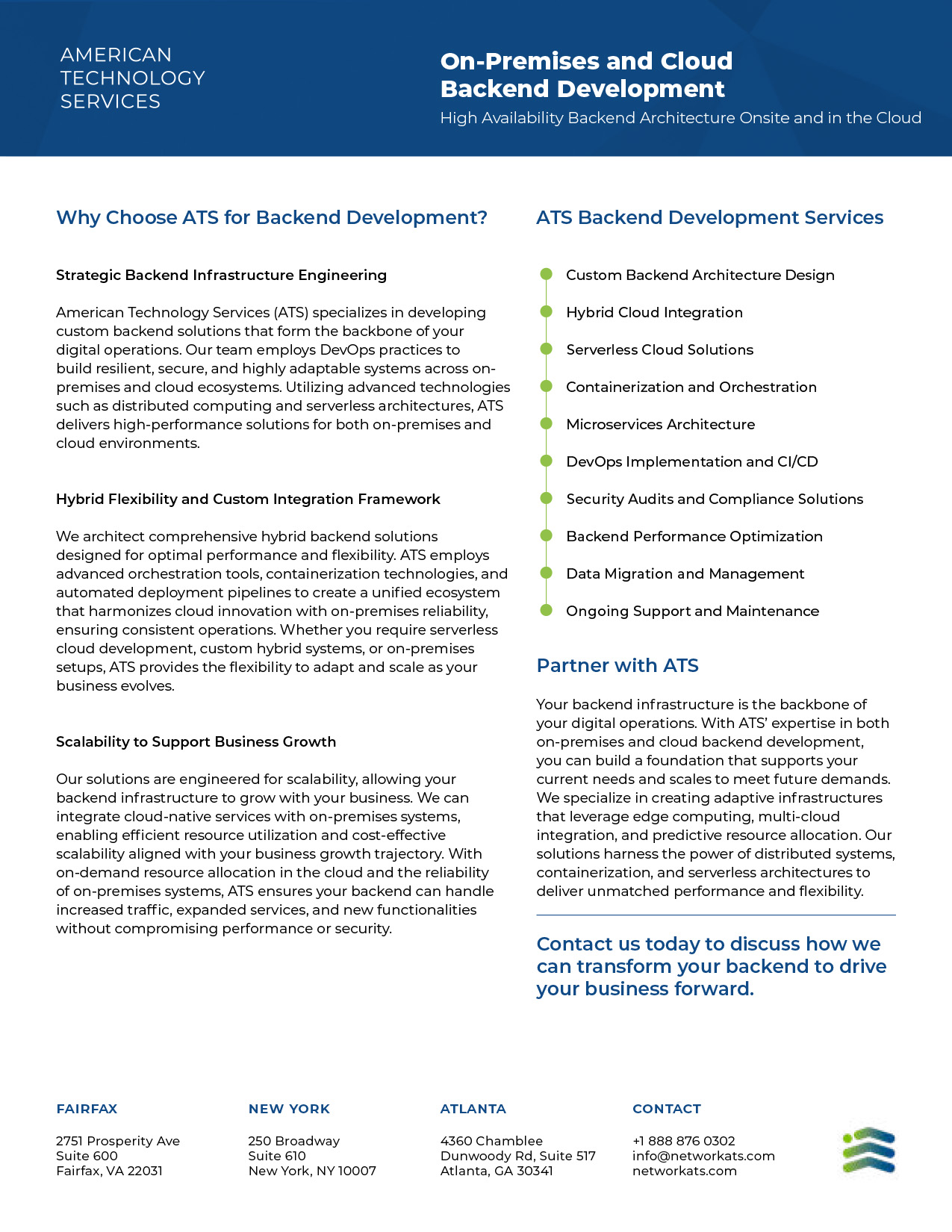 Scalable And Secure Backend Development For On Premises Cloud And Hybrid Environments